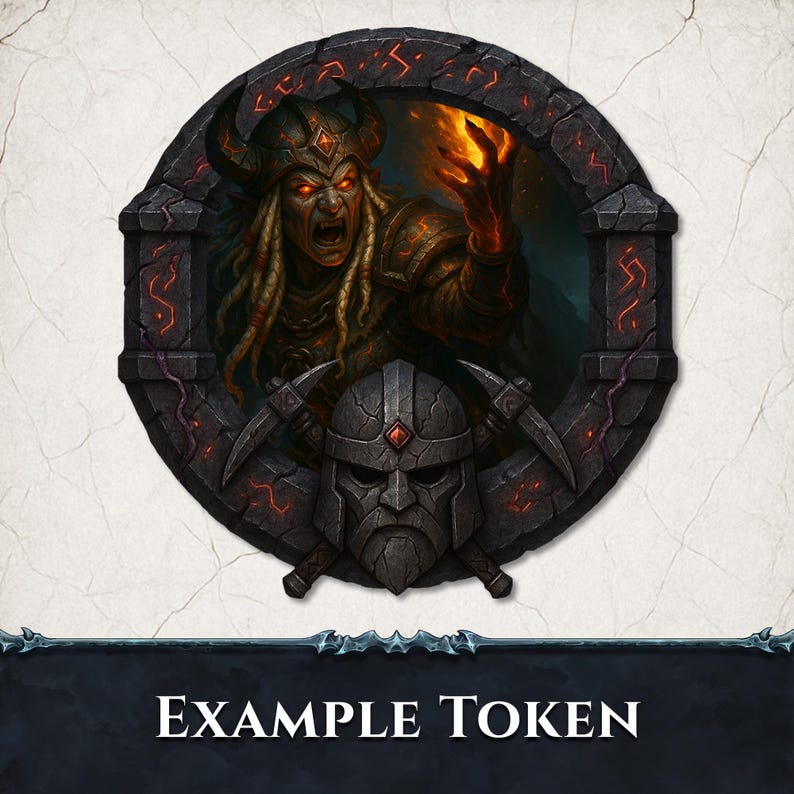 Dnd Race Token Borders: Character Portrait Frames for VTT RPG (PNG ...