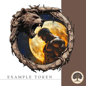 Dnd Grizzly Bear Werebear Token Border for Dungeons and Dragons ...