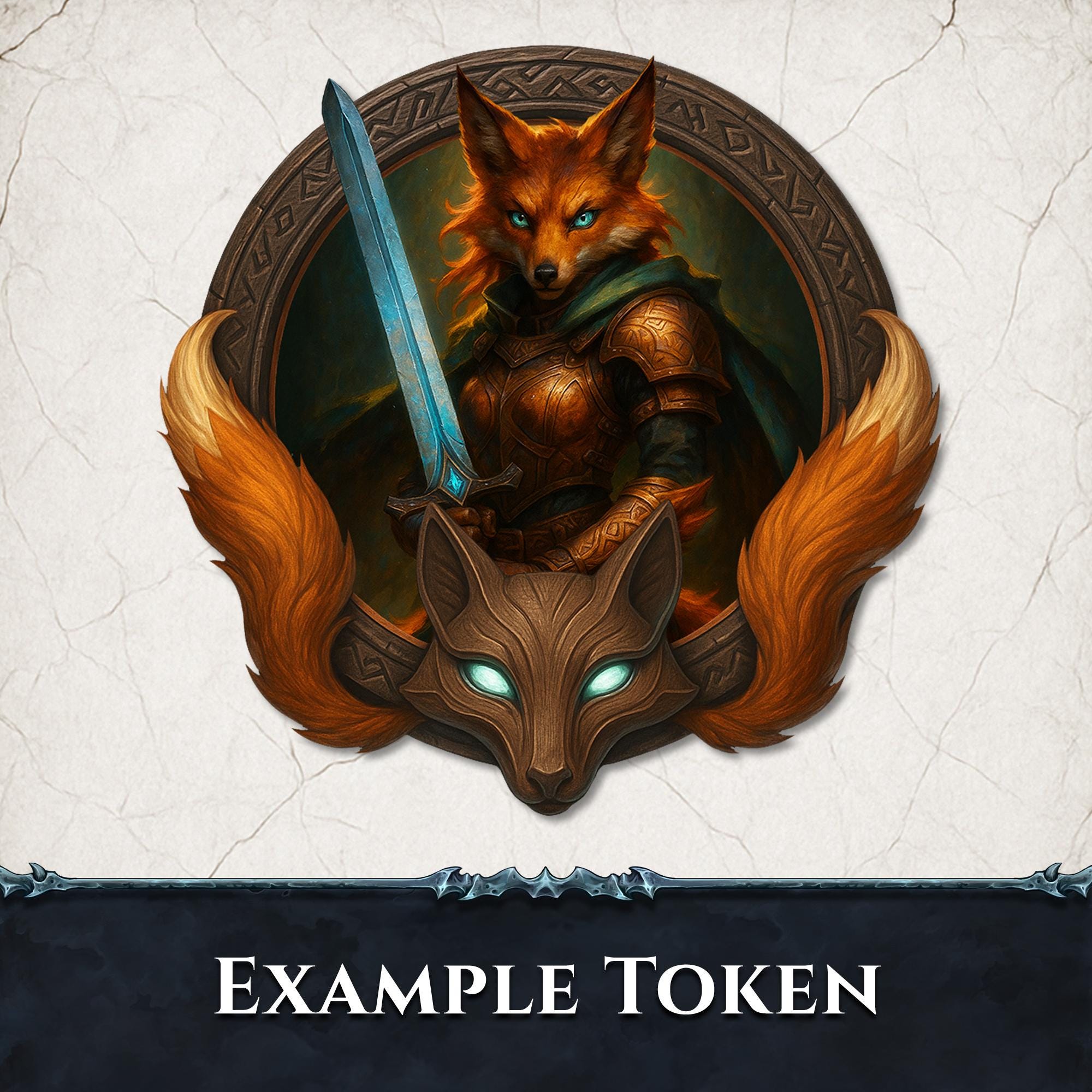 Dnd Race Token Borders: Character Portrait Frames for VTT RPG (PNG ...