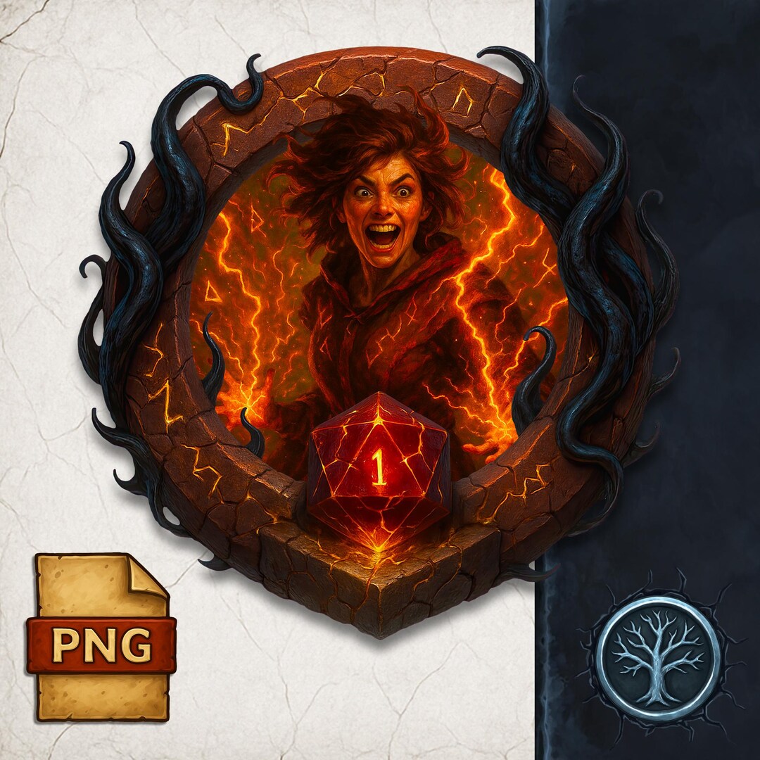 Chaos Mage Token Border – Fantasy RPG Frame for Character Portraits ...