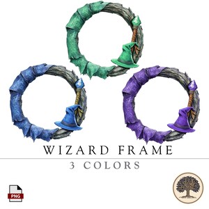 D&D Wizard Token Border for Dungeons and Dragons Tabletop RPG Roll20 ...