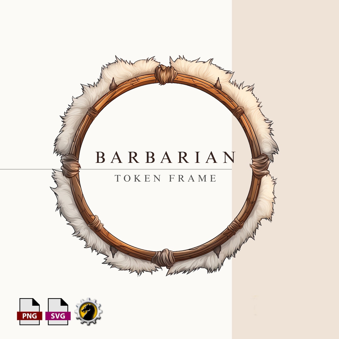 D&D Barbarian Token Border for Dungeons and Dragons Tabletop RPG Roll20 ...