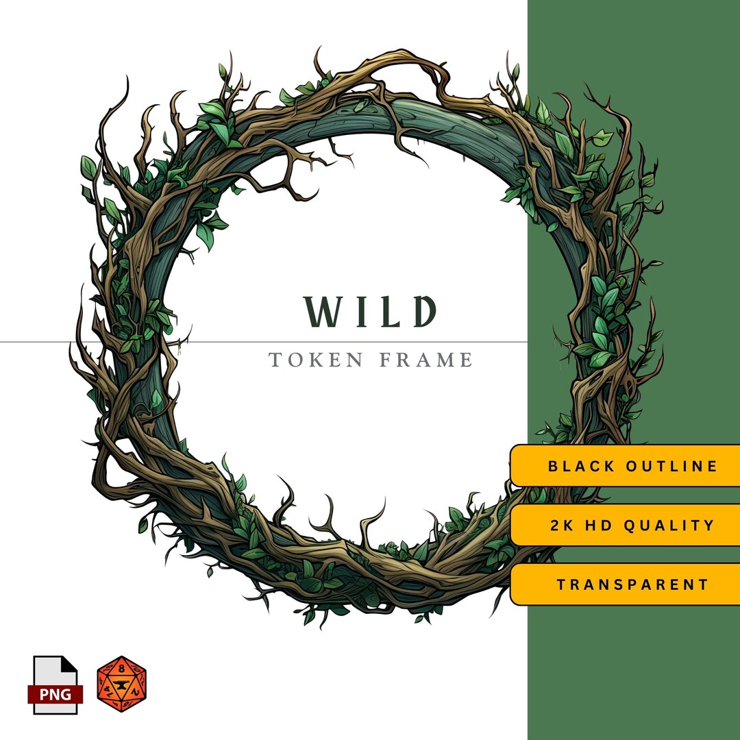 D&D Druid Token Border for Dungeons and Dragons Tabletop RPG Roll20 VTT ...