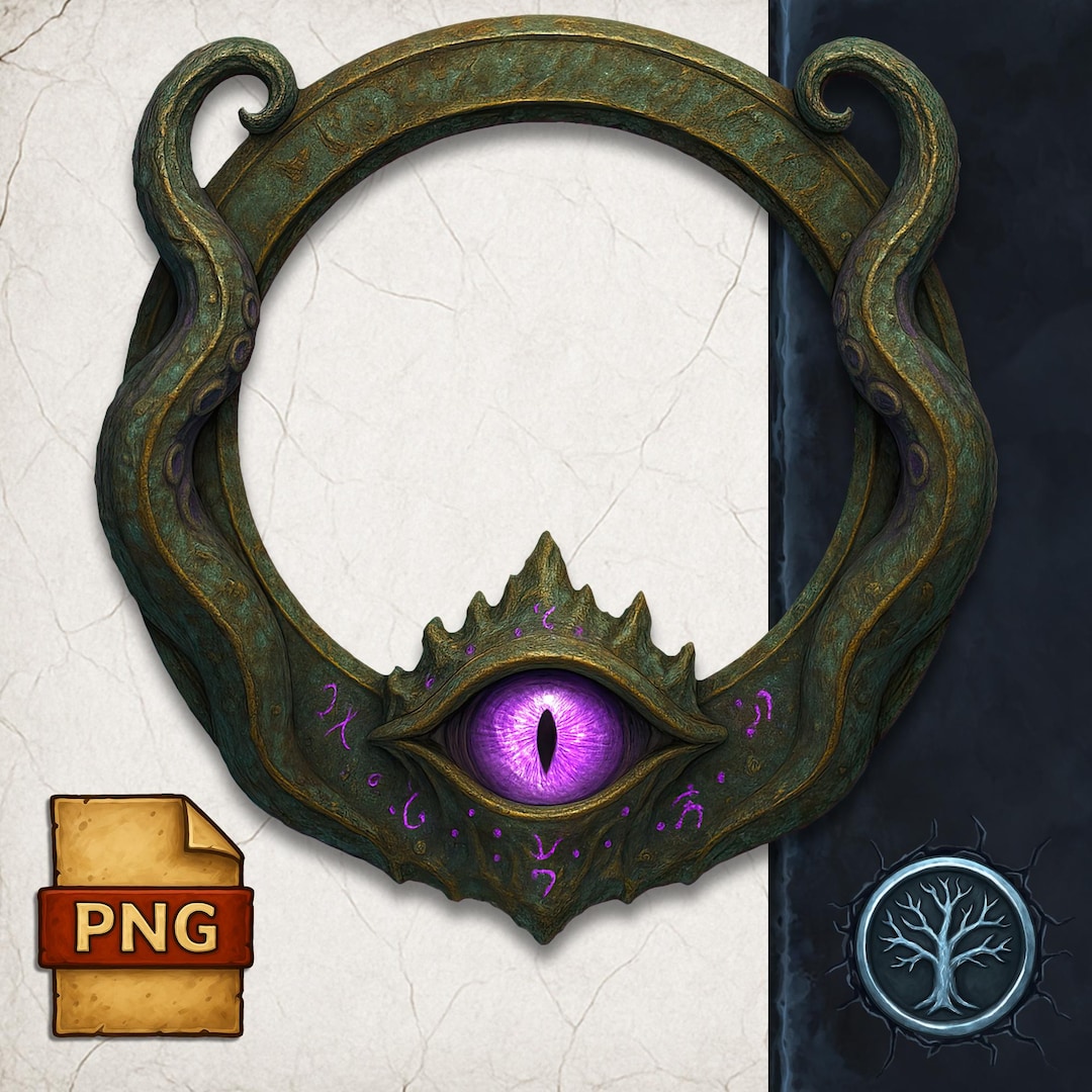 Eldritch Horror Token Border – Fantasy RPG Character Portrait Frame ...