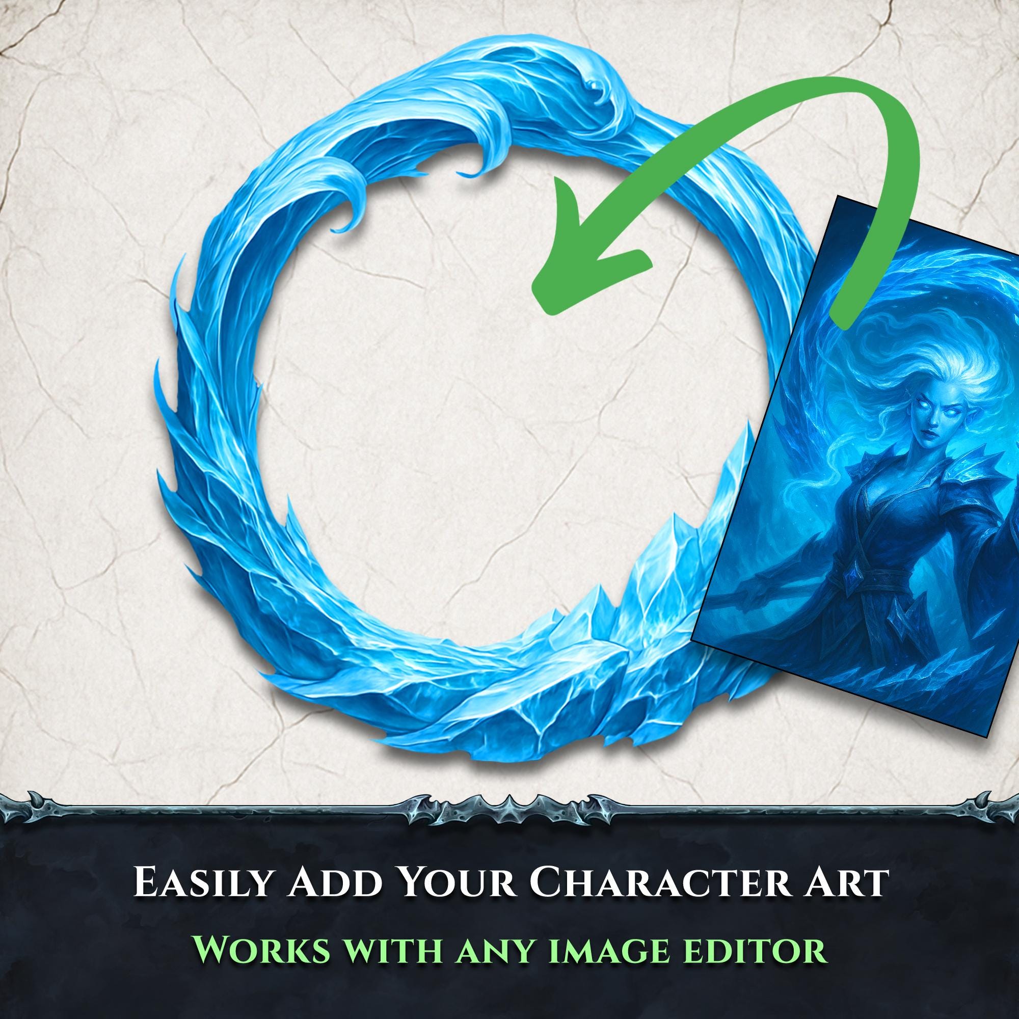 Fantasy RPG Token Border: Dnd Character Portrait Frame (PNG Files ...
