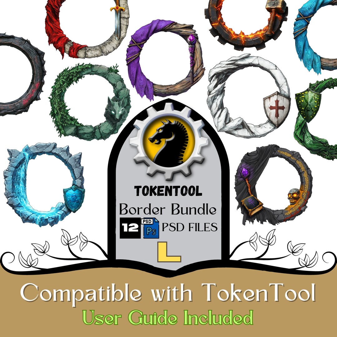 D&D Border Frame Bundle for Virtual Tabletop Dungeons and Dragons ...