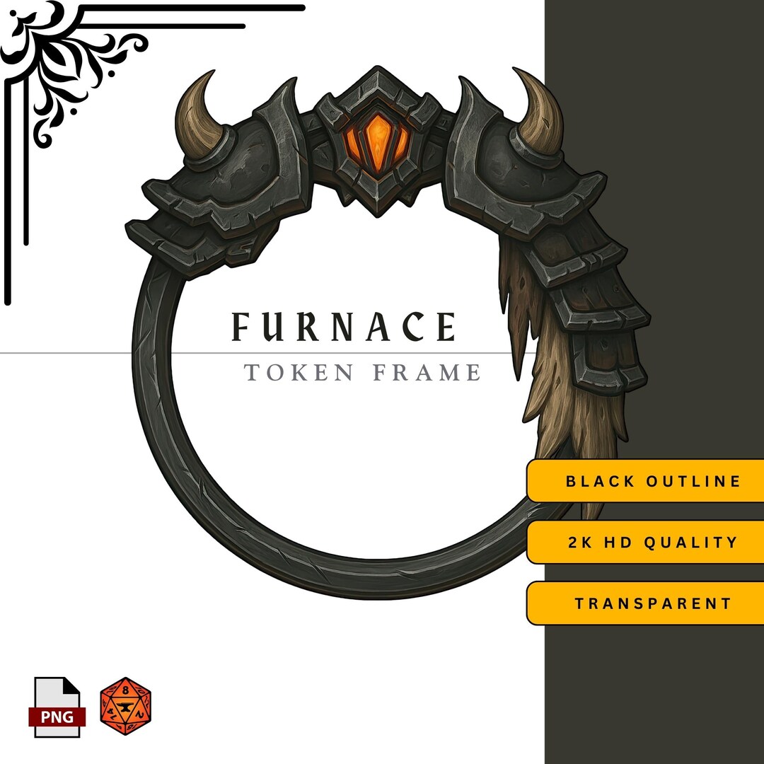 Dnd Black Armor Token Border for Dungeons and Dragons Tabletop RPG ...