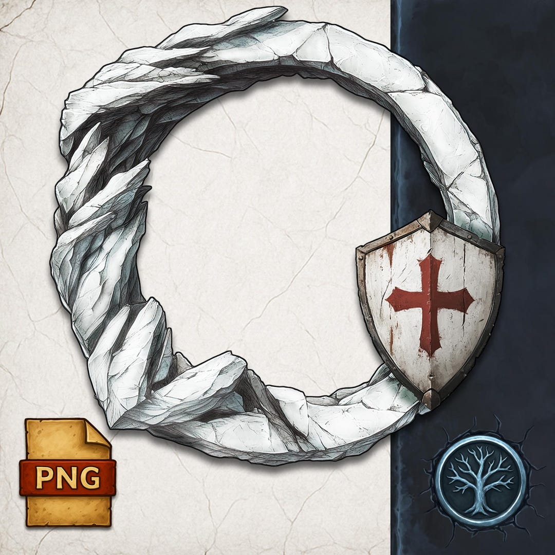 Cleric Token Frame: D&D RPG Border (PNG, PSD) - Etsy