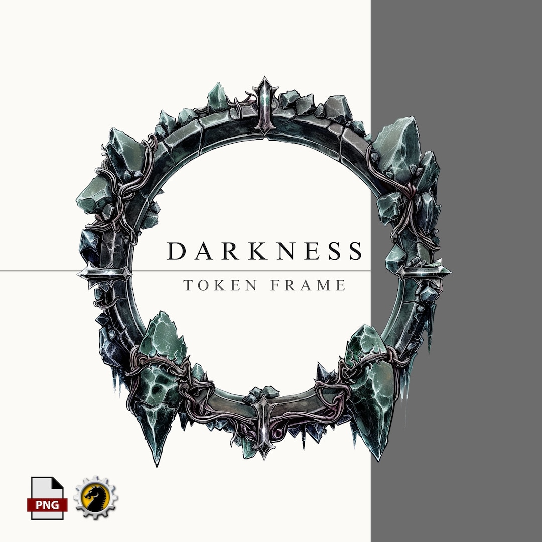 D&D Darkness Token Border Dungeons and Dragons Tabletop RPG Roll20 VTT ...