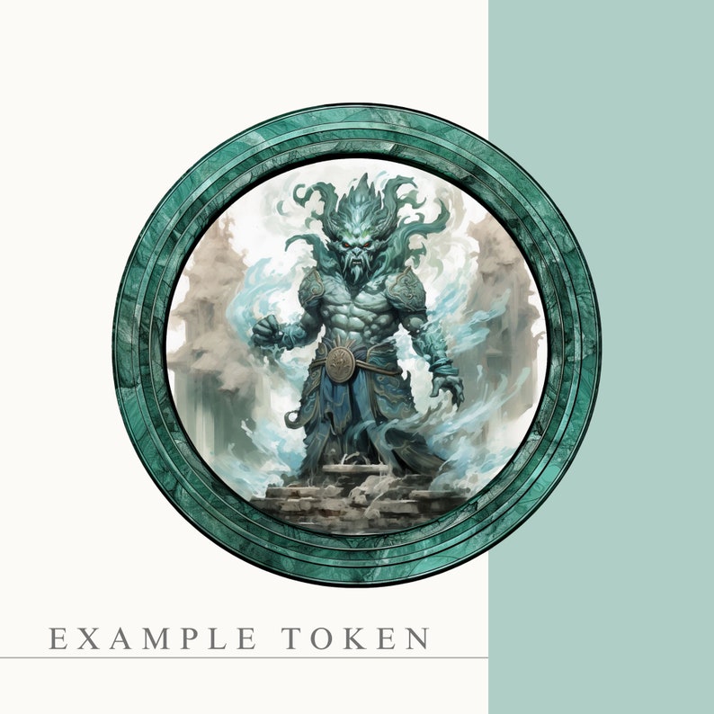 D&D Token Border for Dungeons and Dragons Tabletop RPG Roll20 VTT Foundry Dnd Character Frame ...