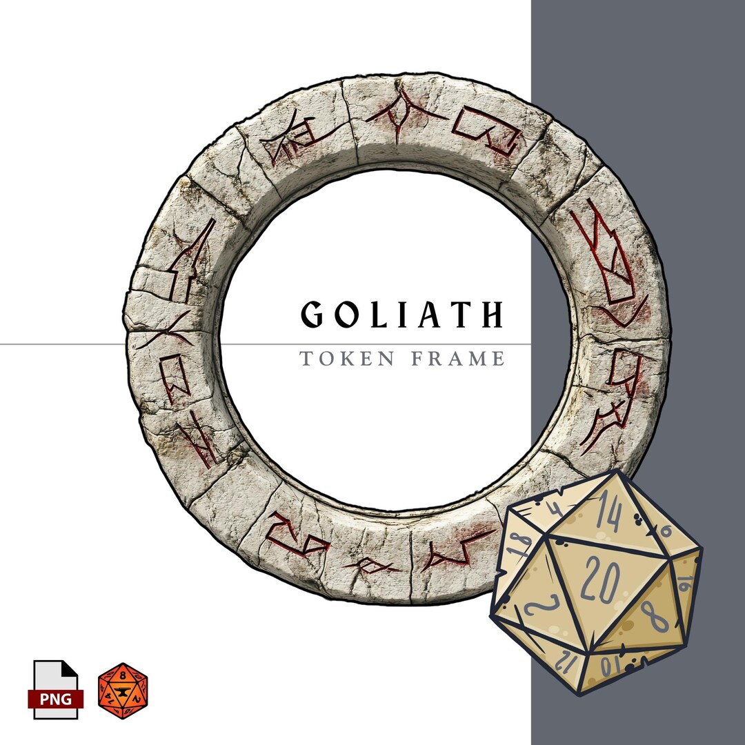 D&D Goliath Race Token Border for Dungeons and Dragons Tabletop RPG ...