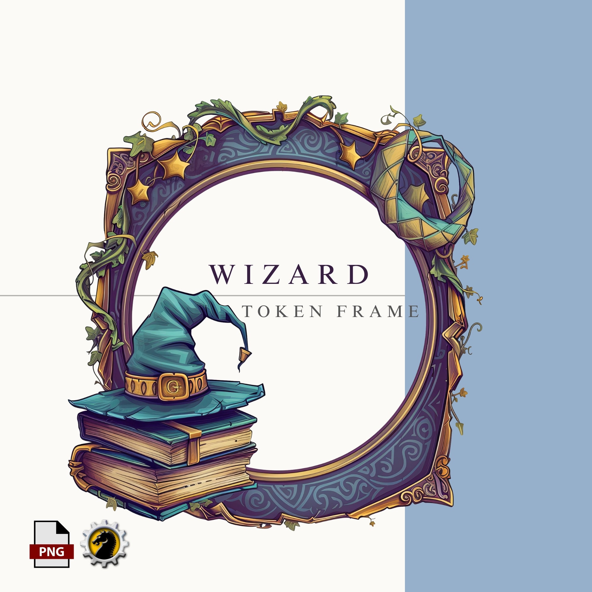 D&D Wizard Token Border for Dungeons and Dragons Tabletop RPG Roll20 ...