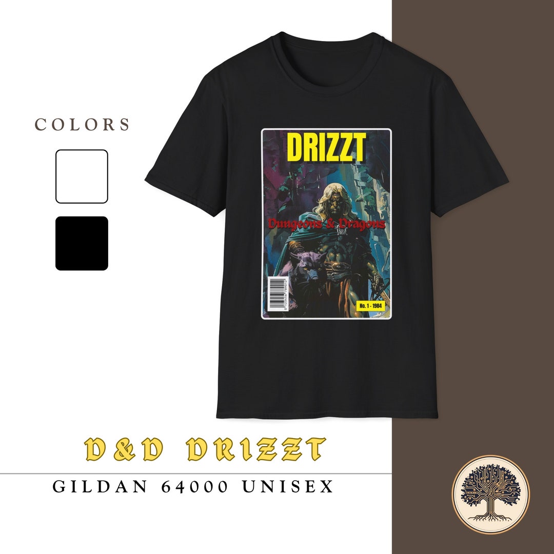 Dungeons & Dragons Drizzt Do'urden T-shirt Vintage 1980 Conan Barbarian ...