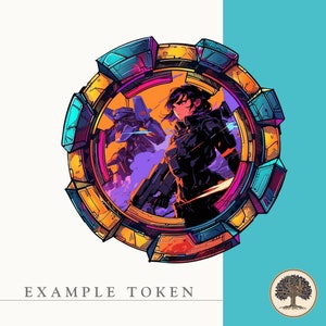 D&D Sci-fi Tech Border Bundle 15 Token Frames for Tabletop Dungeons and ...