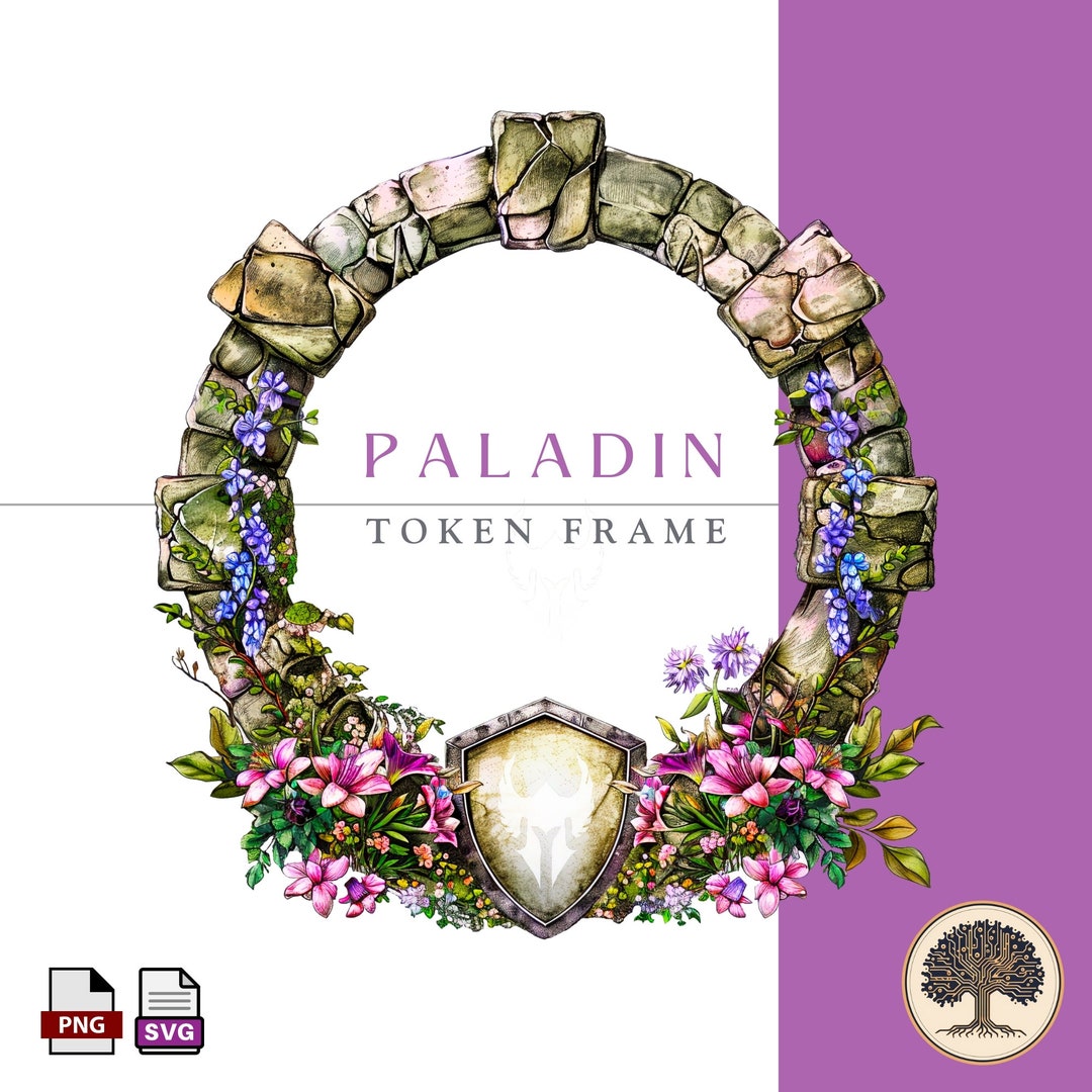 D&D Paladin Token Border for Dungeons and Dragons Tabletop RPG Roll20 ...