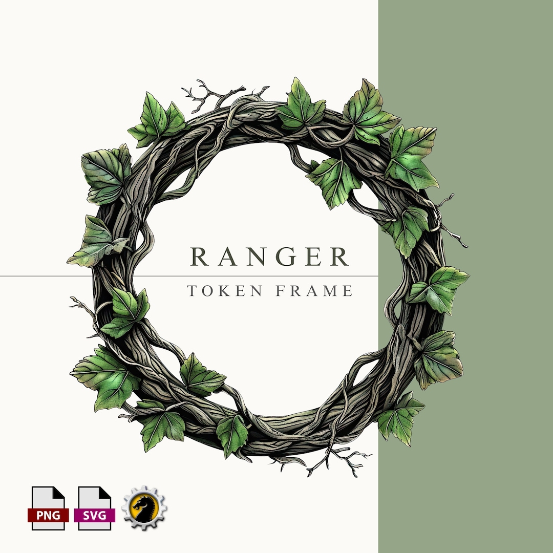 D&D Ranger Token Border for Dungeons and Dragons Tabletop RPG Roll20 VTT Foundry Dnd Character ...