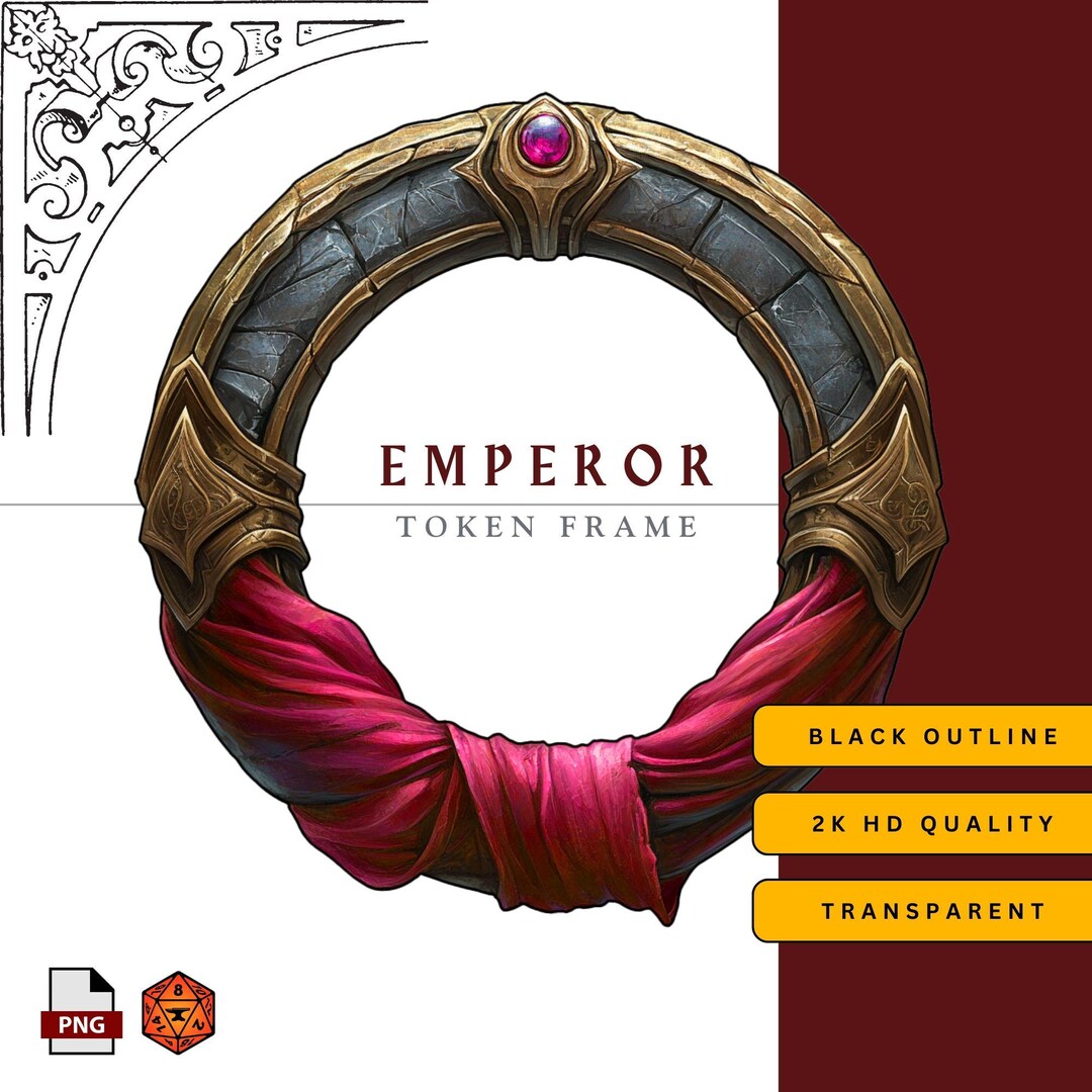D&D Emperor Token Border for Dungeons and Dragons Tabletop RPG Roll20 ...