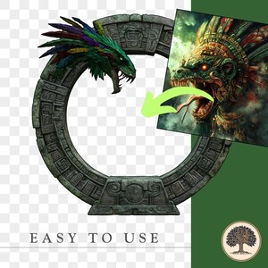 D&D Aztec Quetzalcoatl Token Border for Dungeons and Dragons Tabletop ...