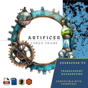 D&D Artificer Token Border for Dungeons and Dragons Tabletop RPG Roll20 ...