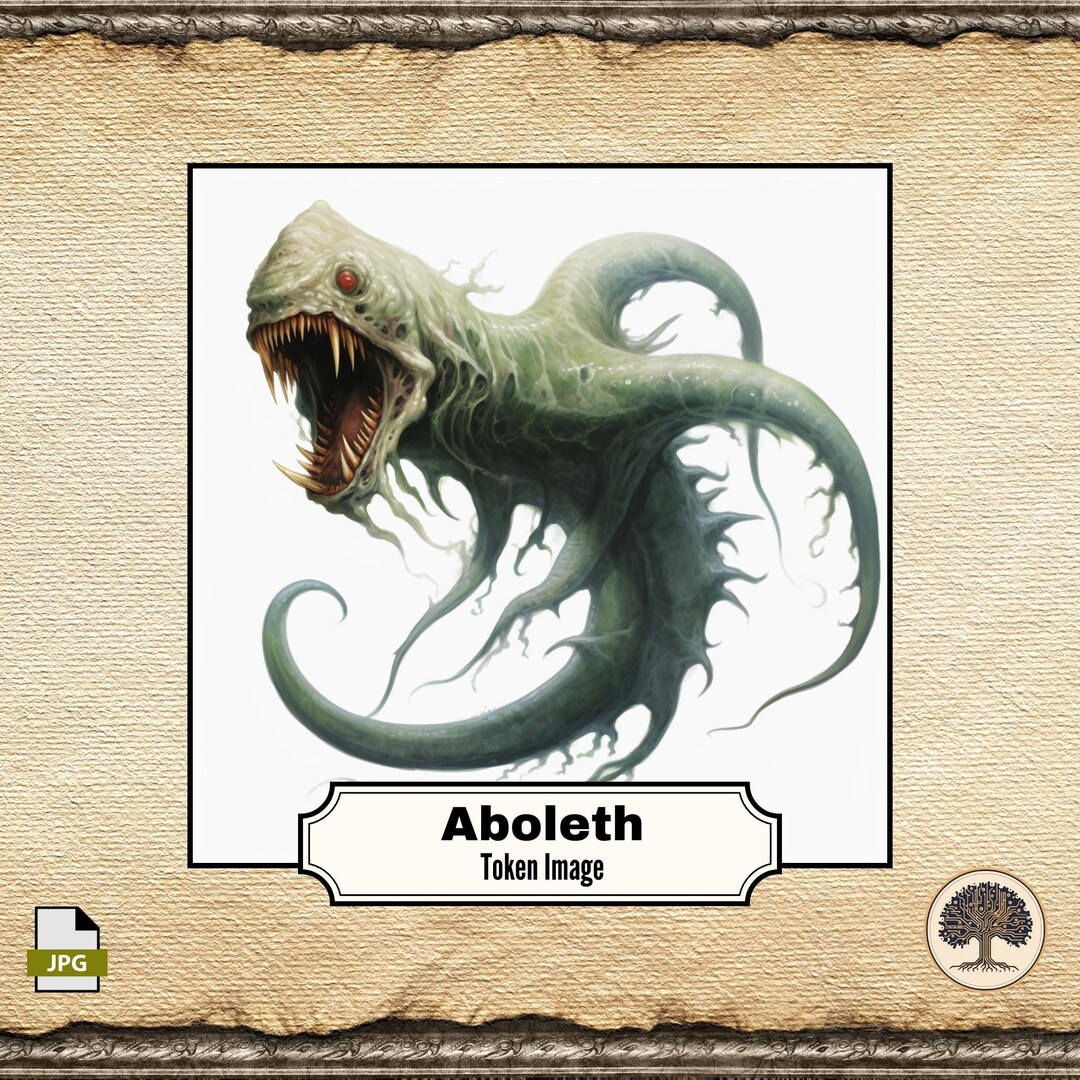 Aboleth Monster Token Image JPG for Dungeons and Dragons Token - Etsy