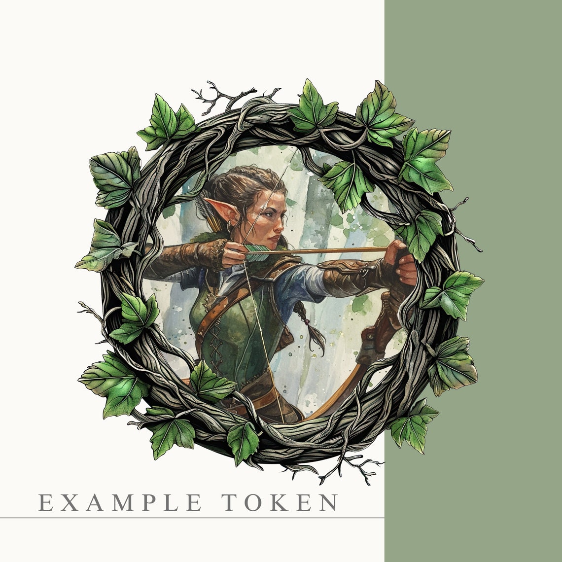 D&D Ranger Token Border for Dungeons and Dragons Tabletop RPG Roll20 VTT Foundry Dnd Character ...