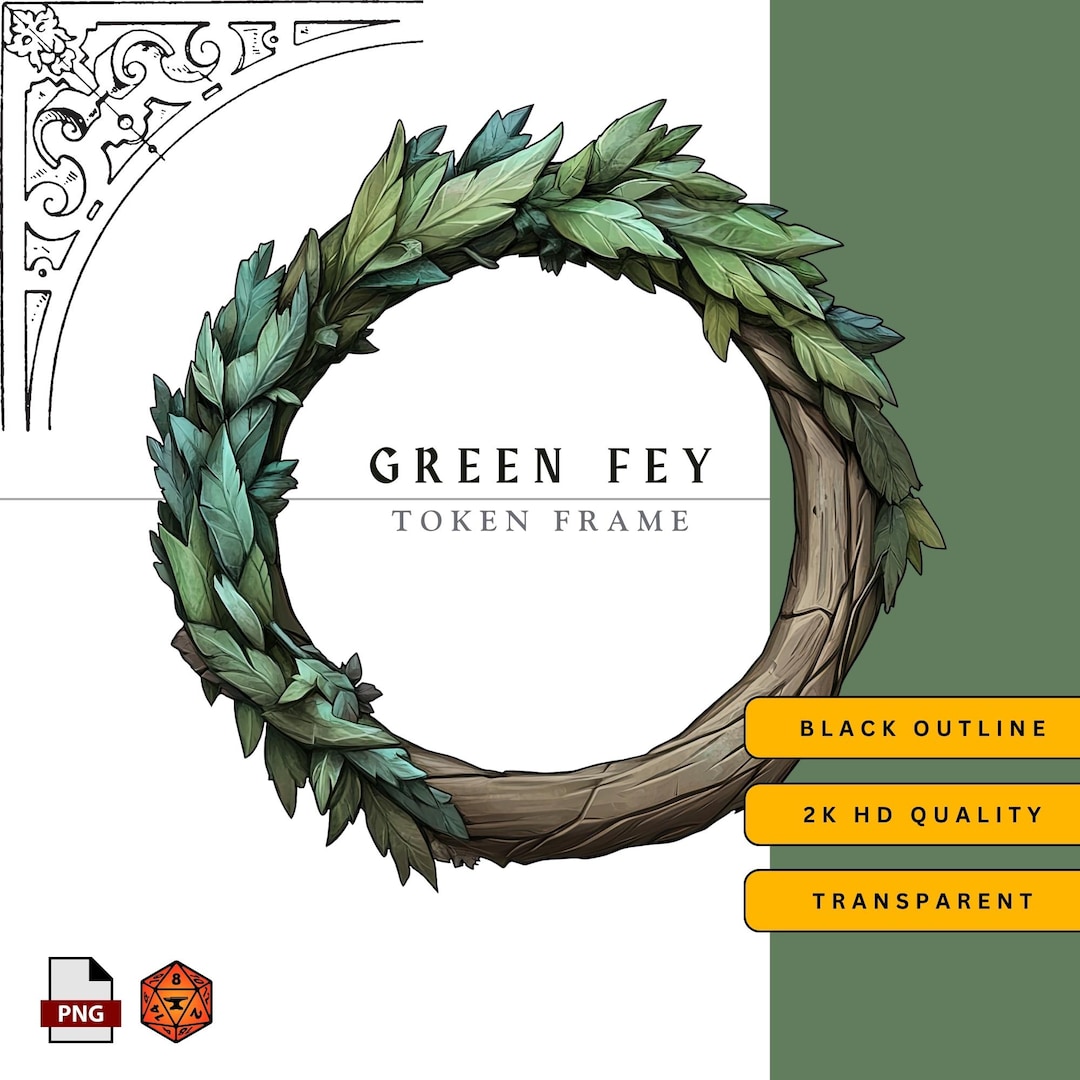 D&D Token Border for Dungeons and Dragons Tabletop RPG Roll20 VTT ...