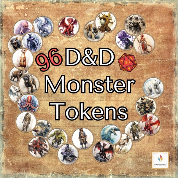 D&d Monster Tokens - Etsy