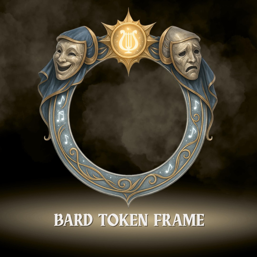 D&D Bard Token Border for Dungeons and Dragons Tabletop RPG Roll20 VTT ...