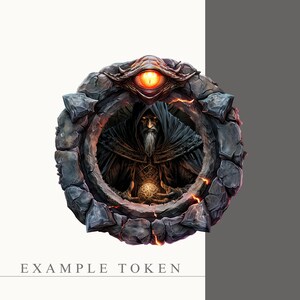 D&D Demonic Token Border for Dungeons and Dragons Tabletop RPG Roll20 ...