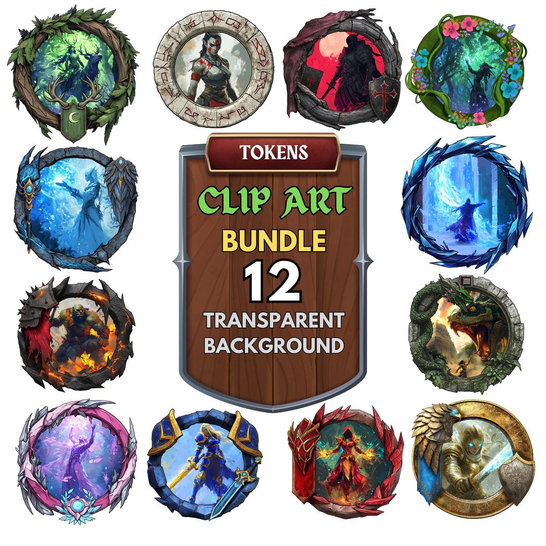 Dnd Token Pack Game Icons Png for Tabletop VTT Foundry 2D Art Assets ...