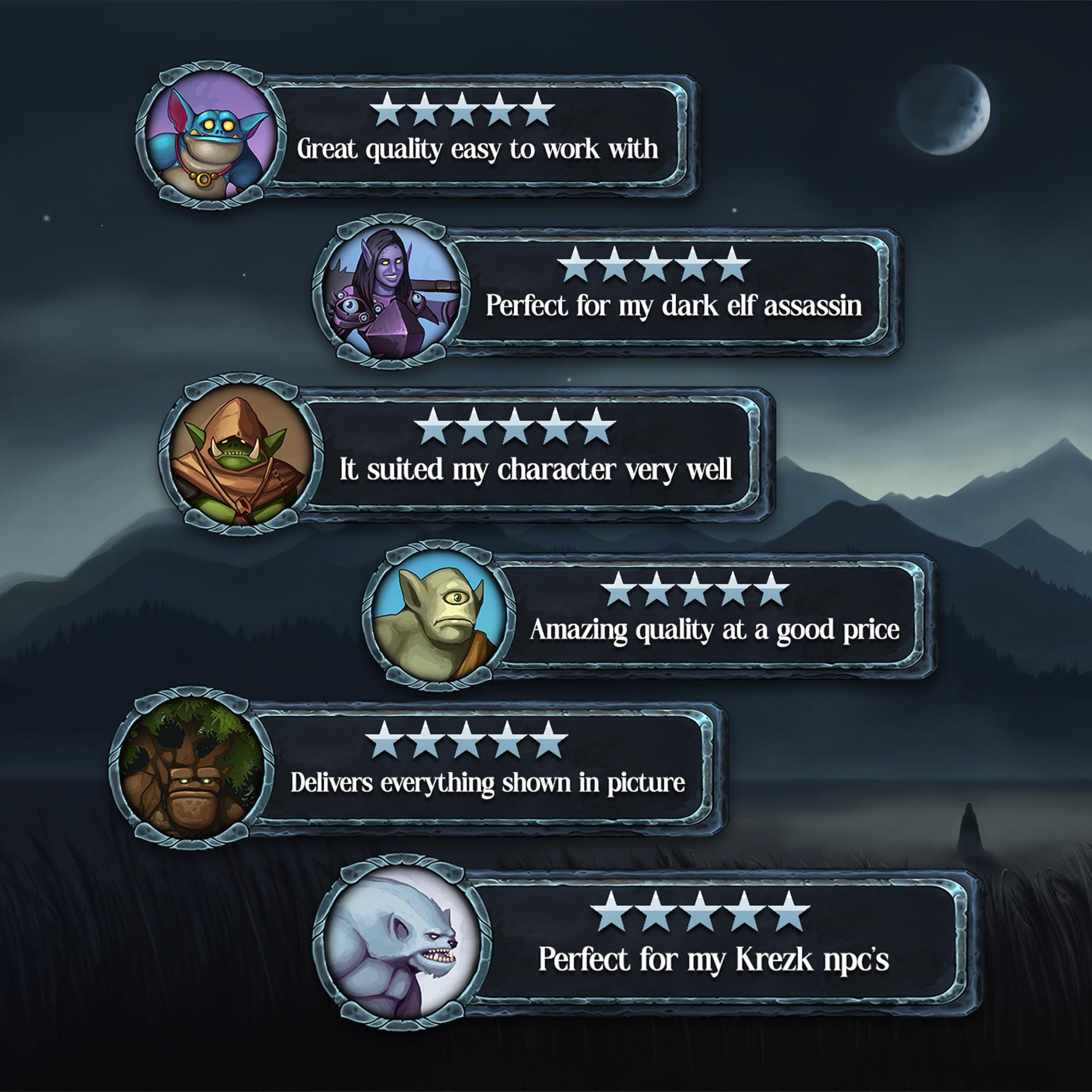 Dnd Race Token Borders: Character Portrait Frames for VTT RPG (PNG ...