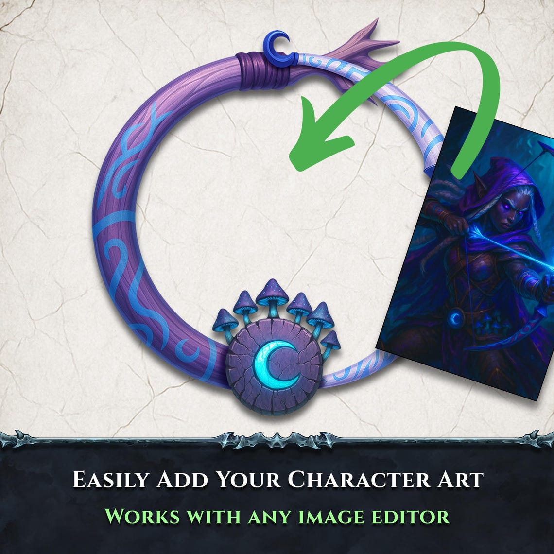 Fantasy RPG Token Border: Transparent Character Portrait Frame (PNG ...