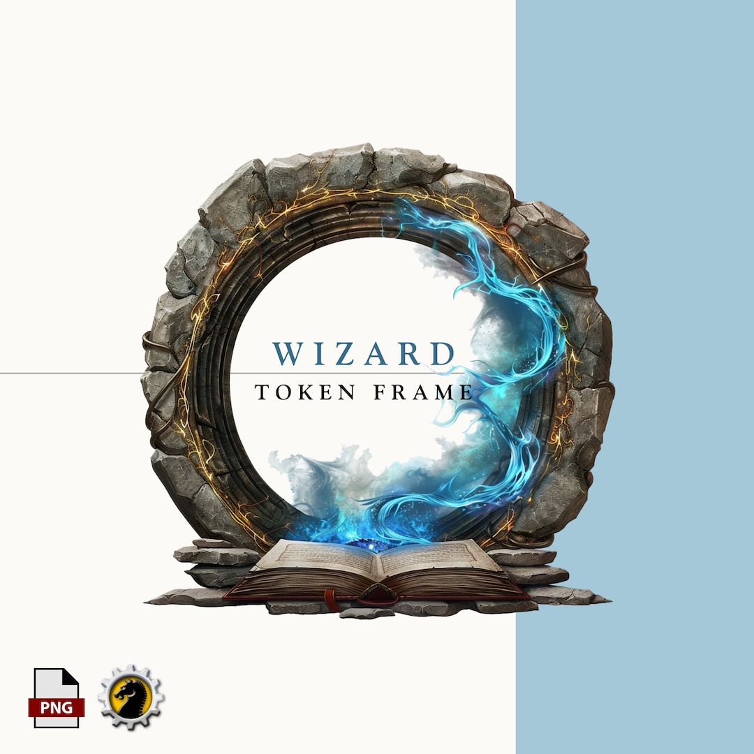 D&D Wizard Token Border para Dungeons and Dragons RPG de mesa Roll20 ...