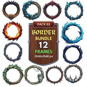 Dnd Border Bundle 12 Token Frames for Tabletop Dungeons and Dragons RPG ...