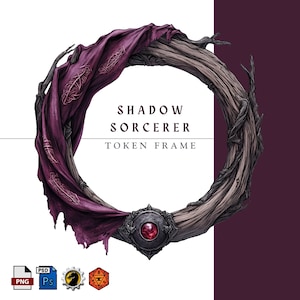 D&D Shadow Sorcerer Token Border for Dungeons and Dragons Tabletop RPG ...