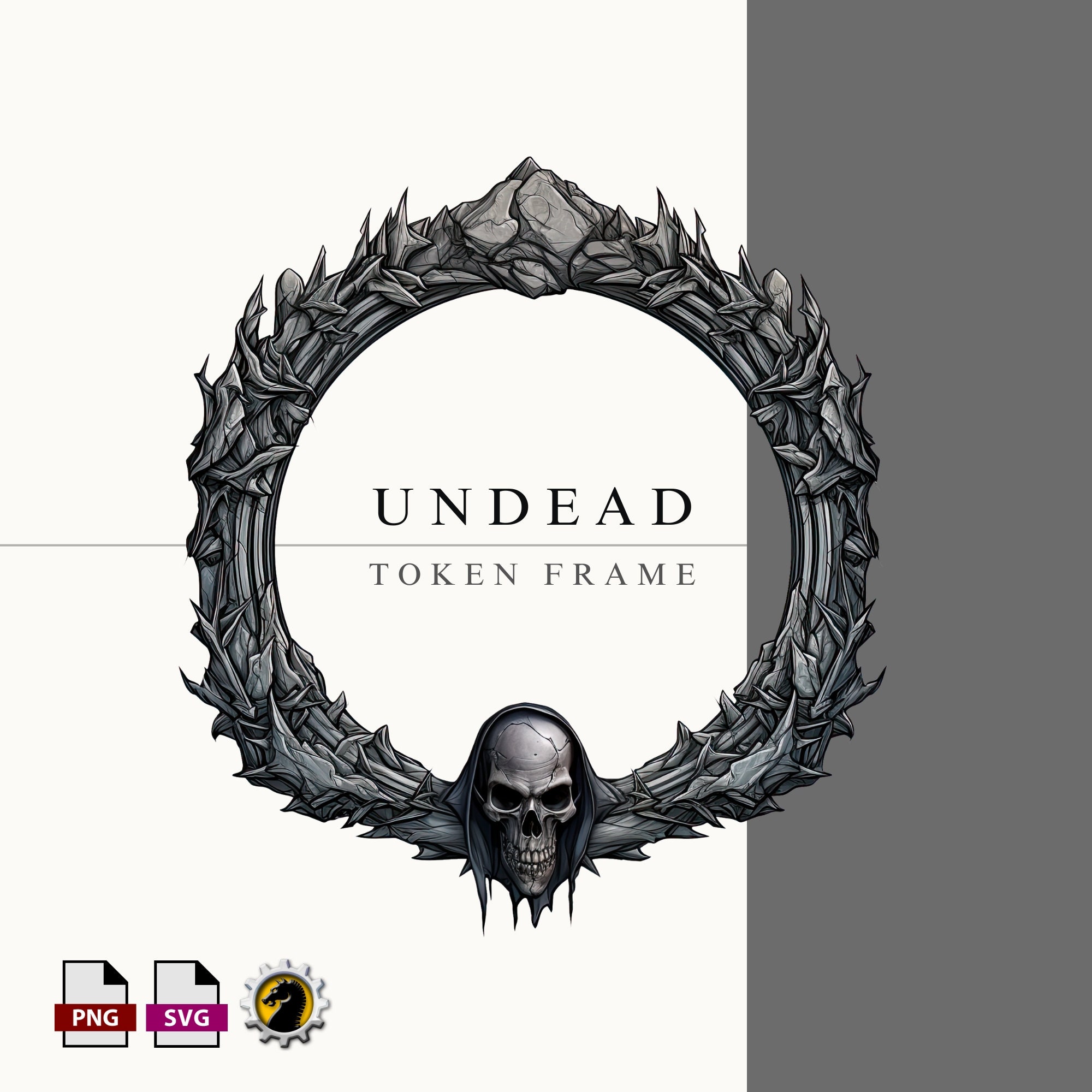 D&D Undead Token Border for Dungeons and Dragons Tabletop RPG Roll20 ...