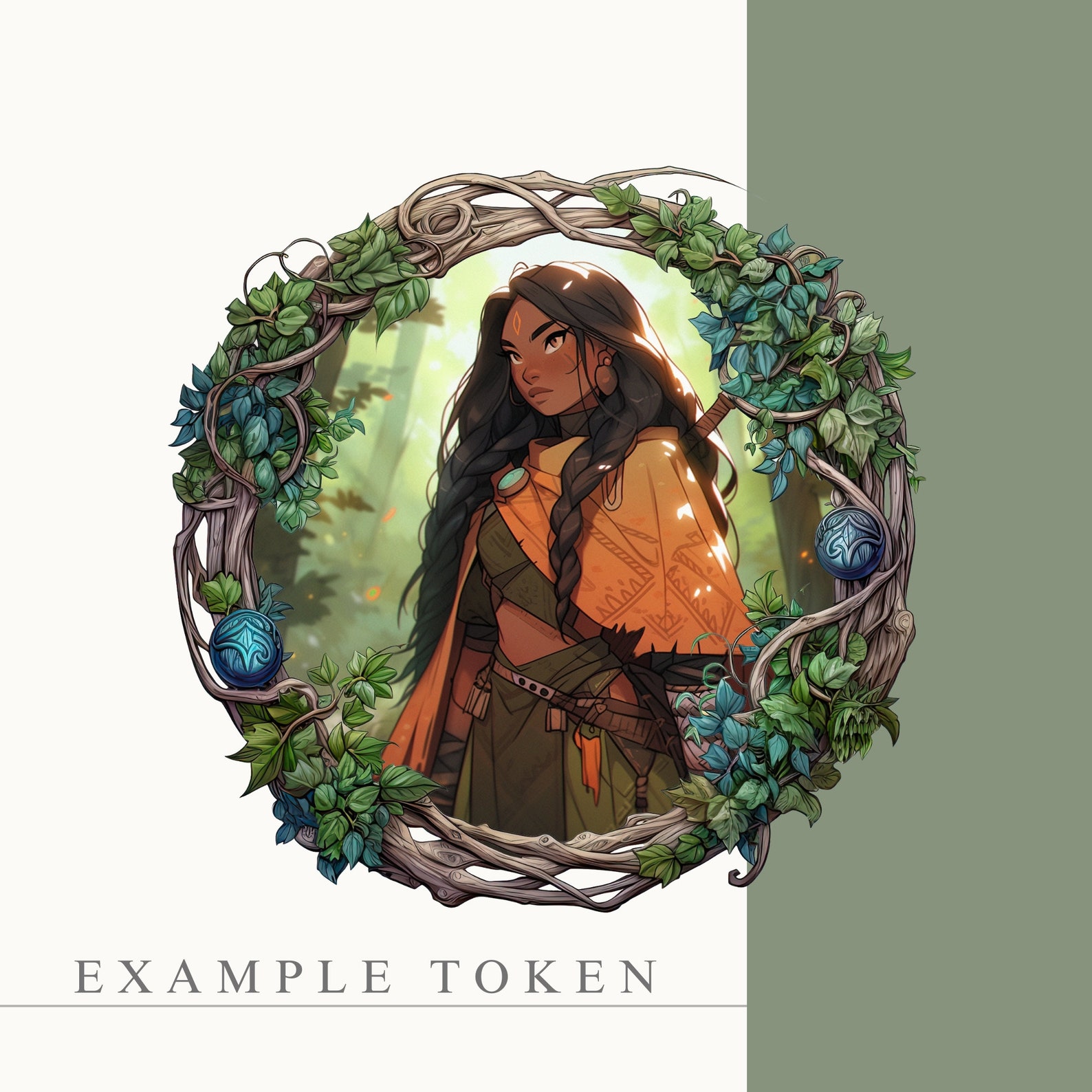 D&D Elven Token Border for Dungeons and Dragons Tabletop RPG Roll20 VTT ...