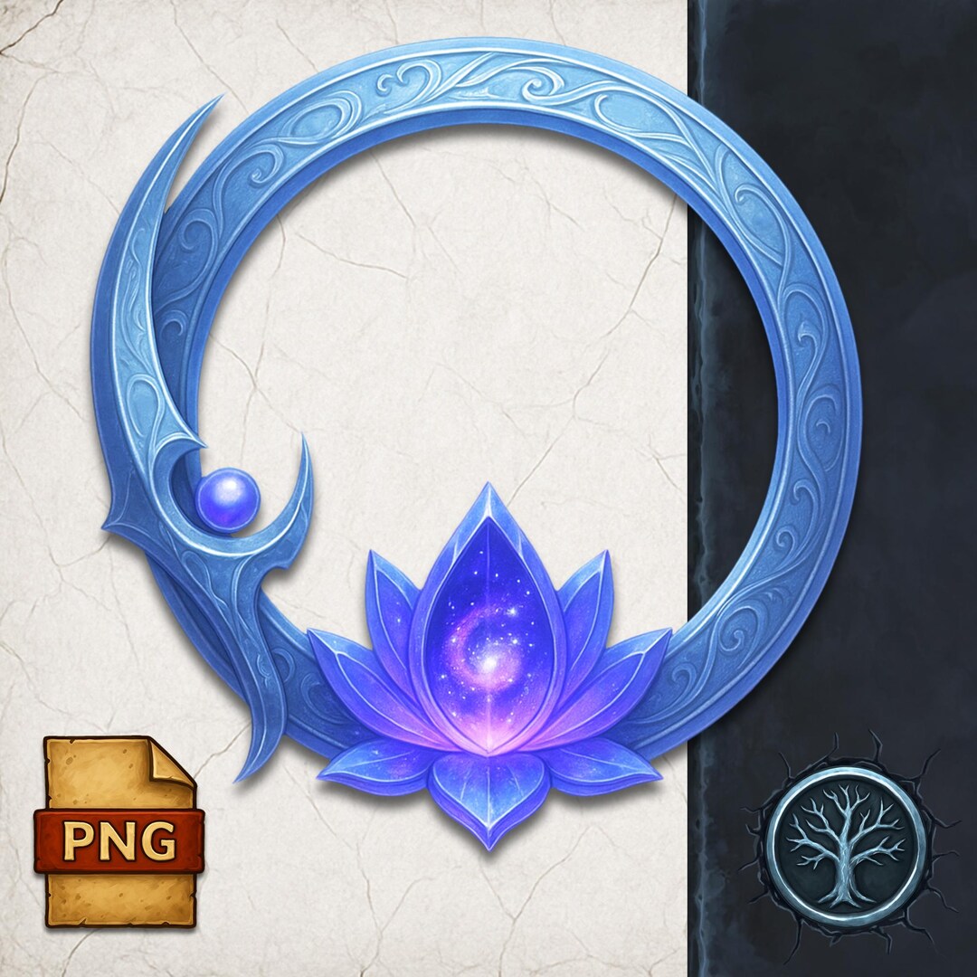 Star Elf Token Border: Astral Elven Frame - Dnd, Pathfinder (PNG Files ...