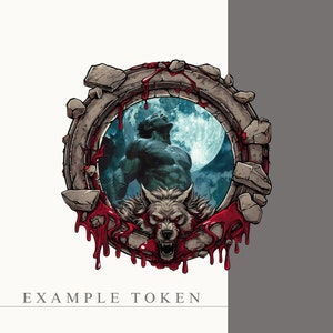 D&D Werewolf Token Border for Dungeons and Dragons Tabletop RPG Roll20 ...