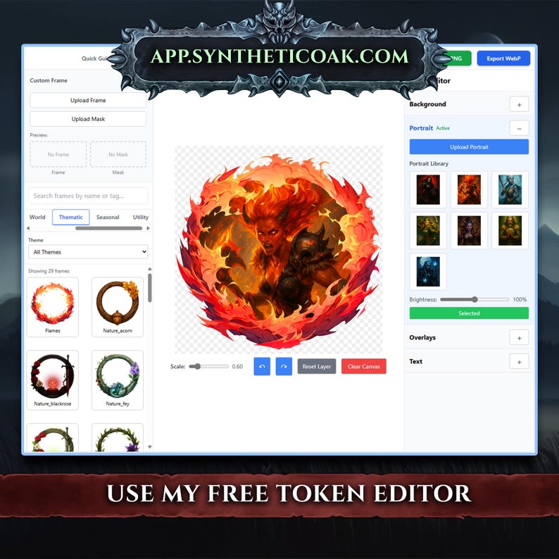 Fantasy RPG Class Token Borders: With Name Banners and AC + HP Icons - Etsy