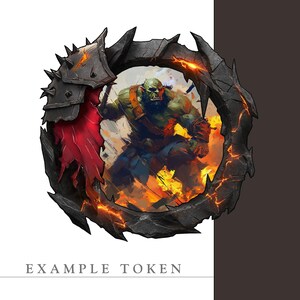 Dnd Black Orc Token Border for Dungeons and Dragons Tabletop RPG Roll20 ...