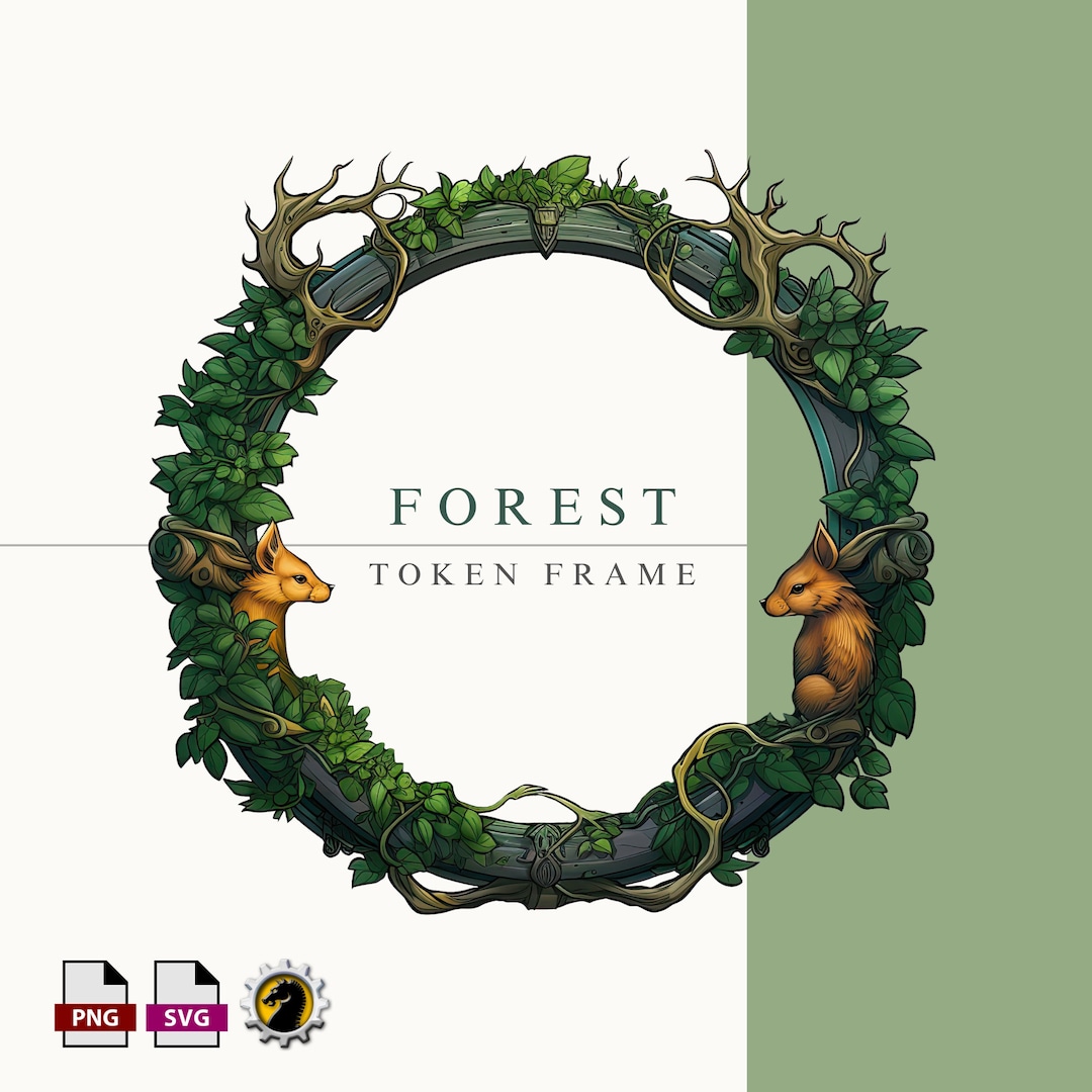 D&D Druid Token Border for Dungeons and Dragons Tabletop RPG Roll20 VTT ...