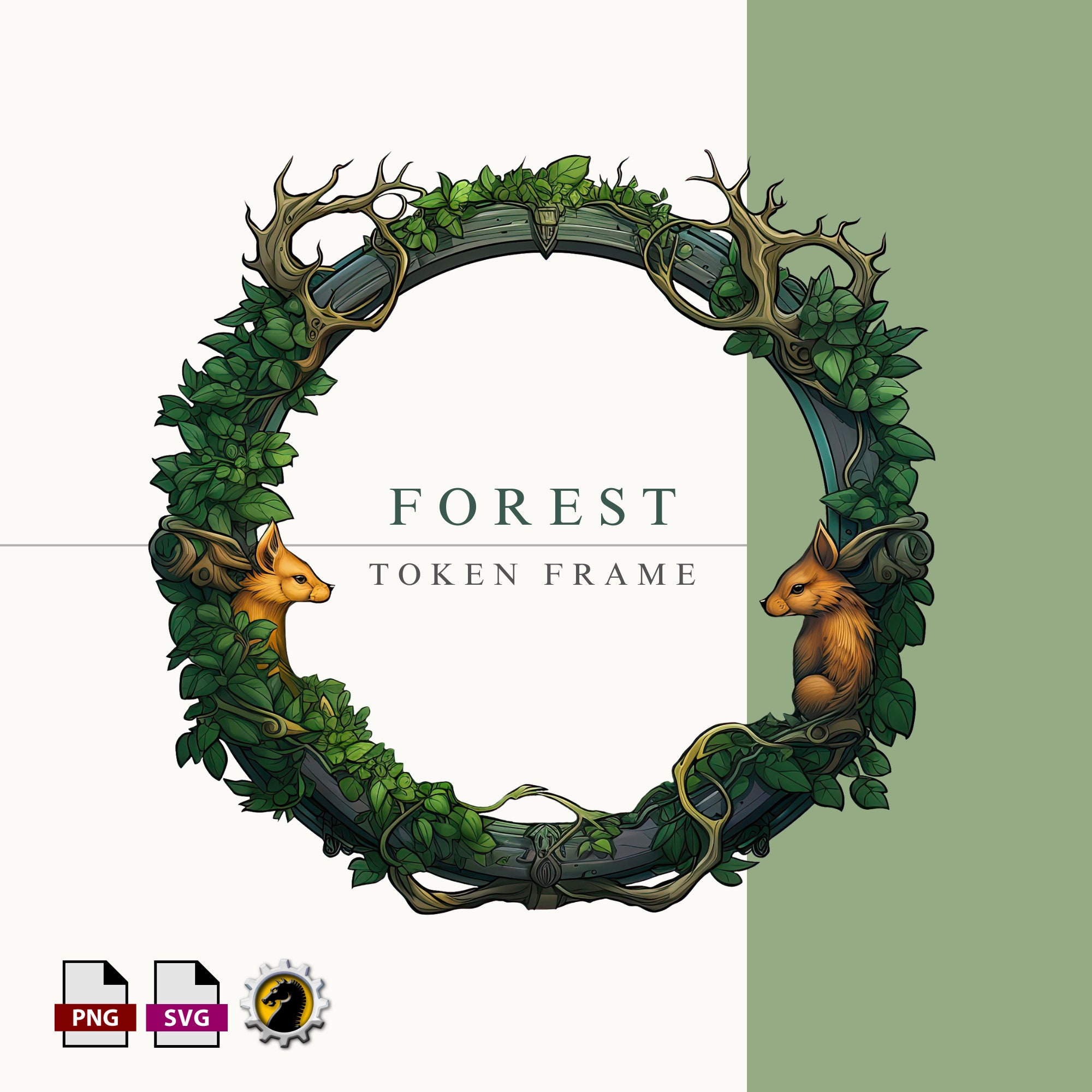 D&D Druid Token Border for Dungeons and Dragons Tabletop RPG Roll20 VTT ...