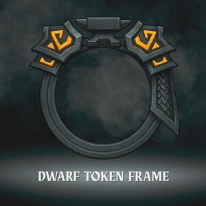 Dnd Dwarf Race Token Border for Dungeons and Dragons Tabletop RPG ...