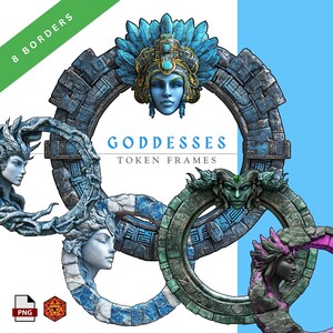 Dnd Goddess Token Border for Dungeons and Dragons Tabletop RPG Roll20 VTT Foundry Dnd Goddesses ...