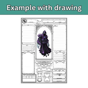 Dnd 5e Fillable Monster Statblock Sheet Compatible With Fifth Edition ...