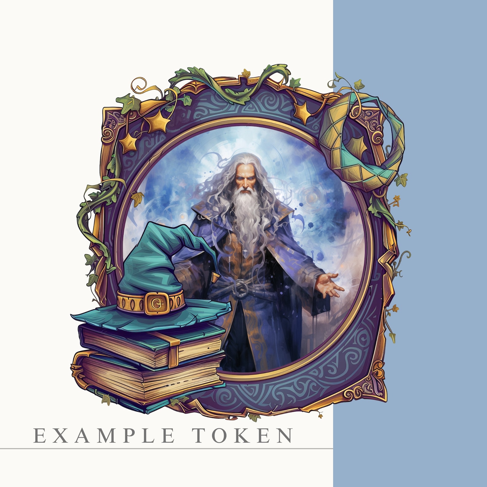 D&D Wizard Token Border for Dungeons and Dragons Tabletop RPG Roll20 ...