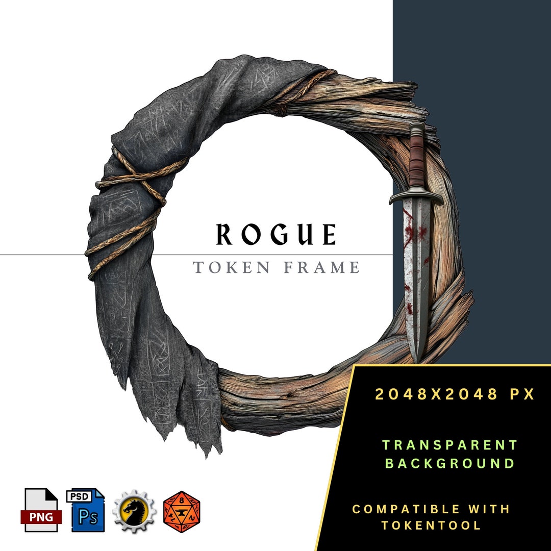 D&D Rogue Token Border for Dungeons and Dragons Tabletop RPG Roll20 VTT ...