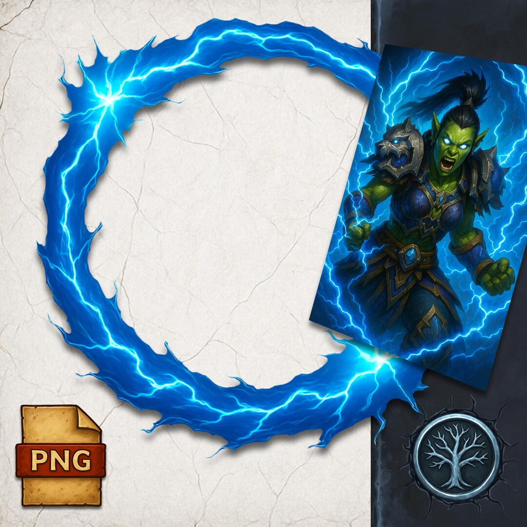 Lighting Token Border for D&D Character Portraits (PNG, Digital ...