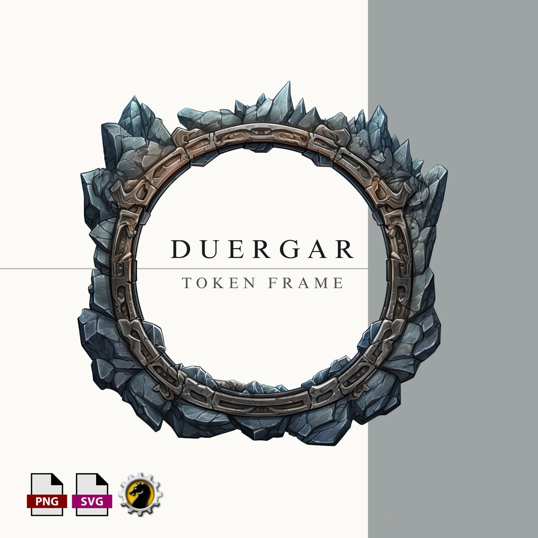 D&D Duergar Token Border for Dungeons and Dragons Tabletop RPG Roll20 ...